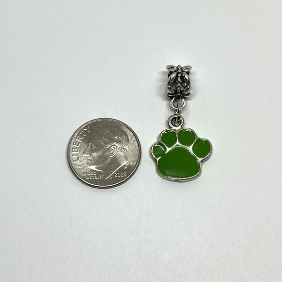 Jewelry | Green Pet Paw Animal Print Charm Dangle For European Bracelet ...